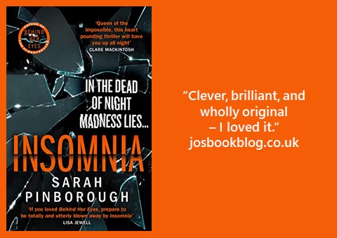 Insomnia by Sarah Pinborough – Jo's Book Blog